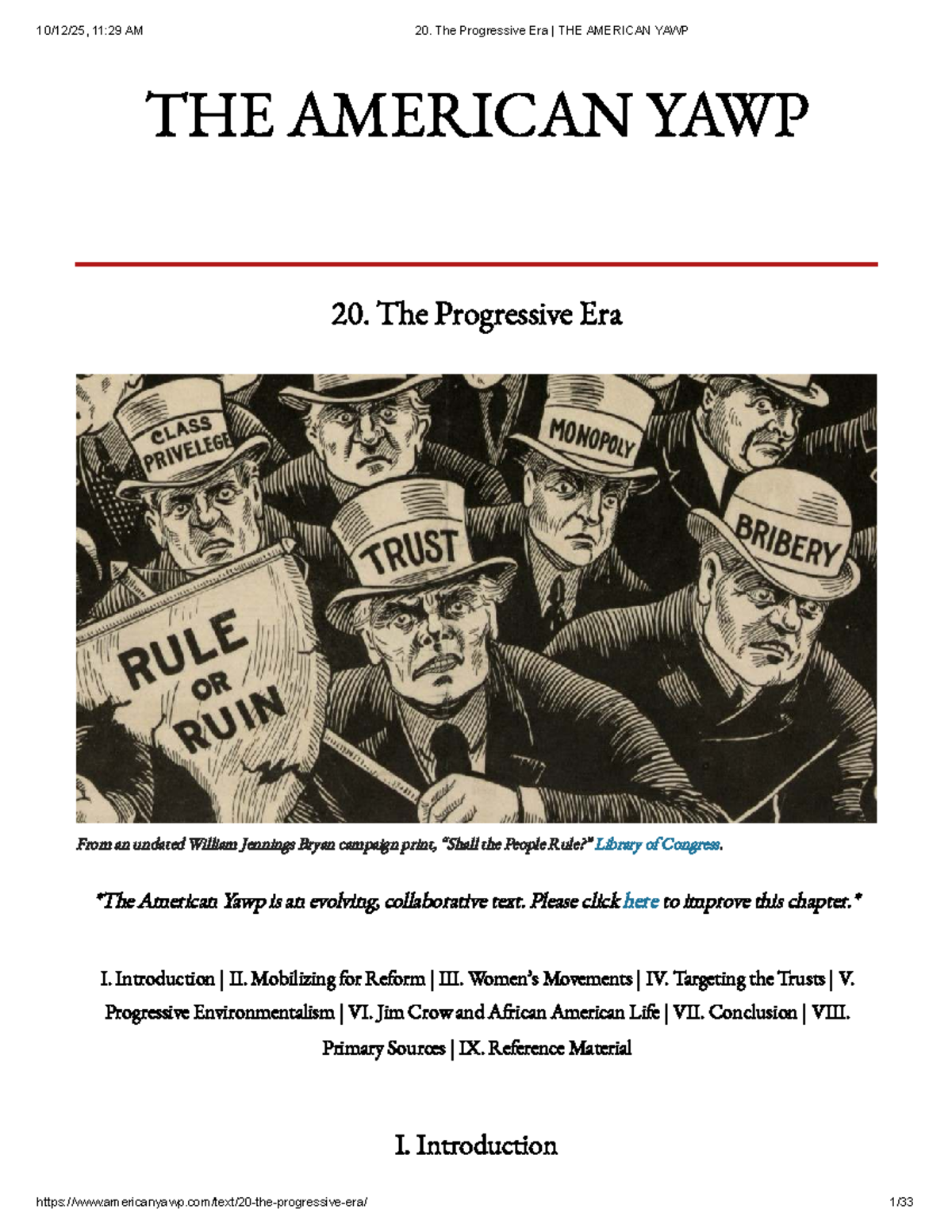 The Progressive Era: Key Movements and Reforms in American History ...