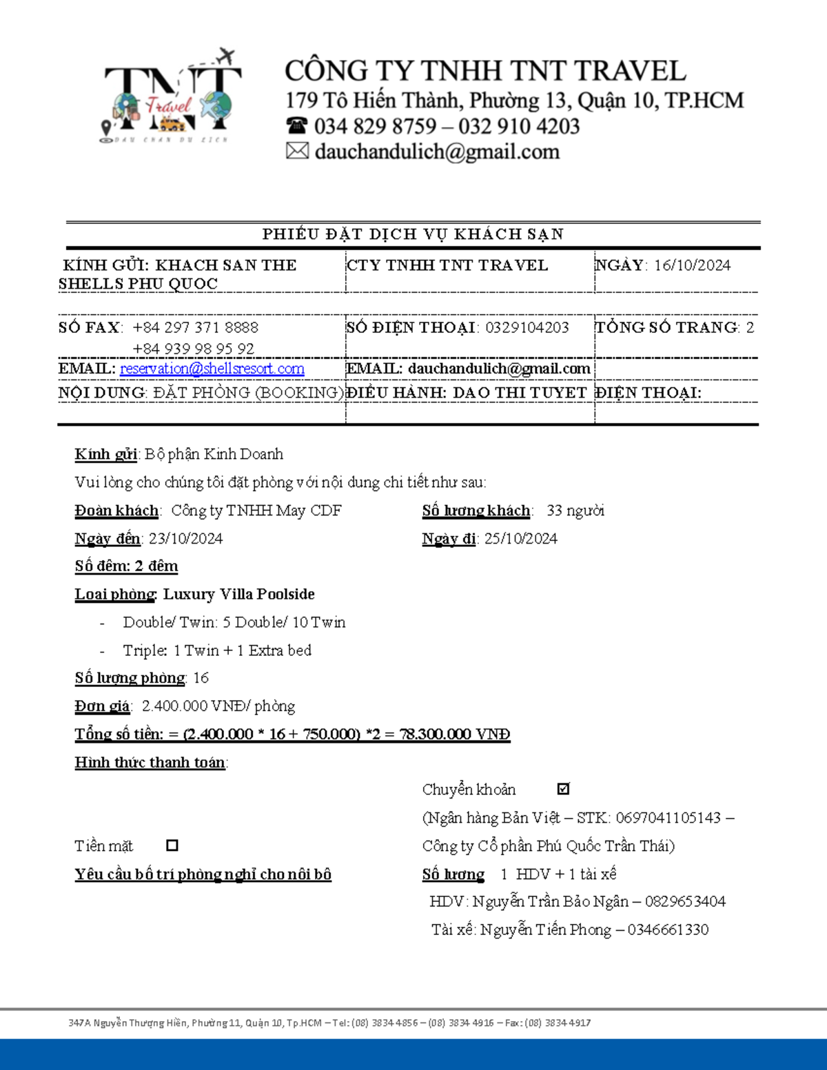 TNT Travel - Booking KS - NVDH - 347A Nguyễn Thượng Hiền, Phường 11 ...