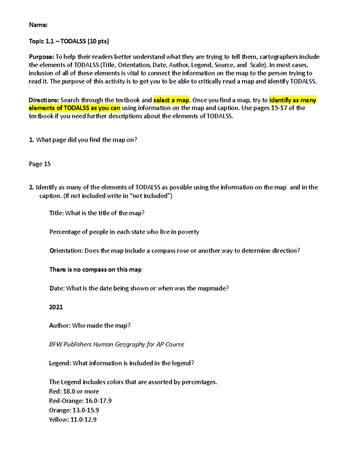 Kamiah Belvin - 03 Todalss Student - Name: Topic 1 – TODALSS (10 pts ...