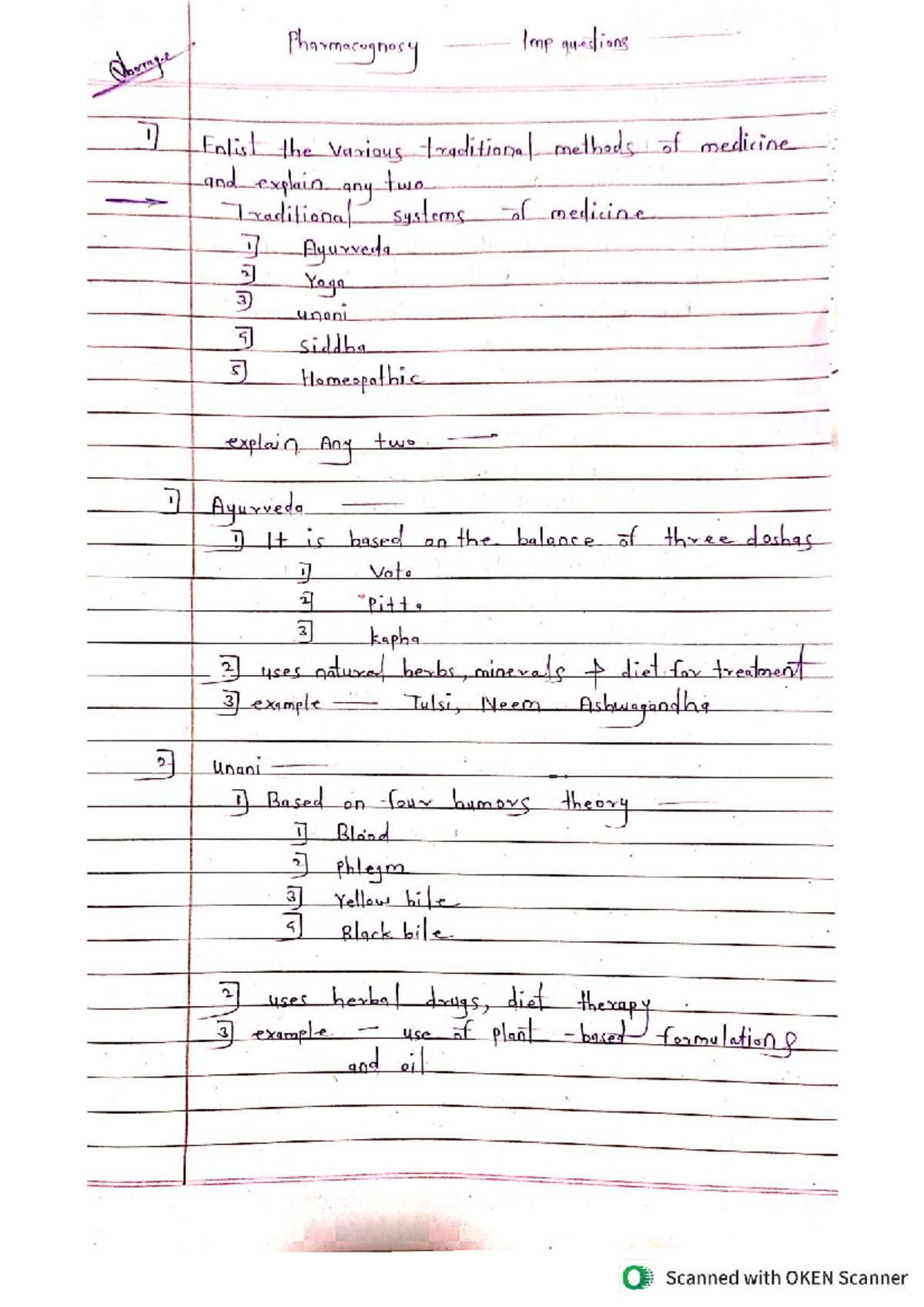 Pharmacognosy Imp Q&A: Key Concepts and Insights - Studocu