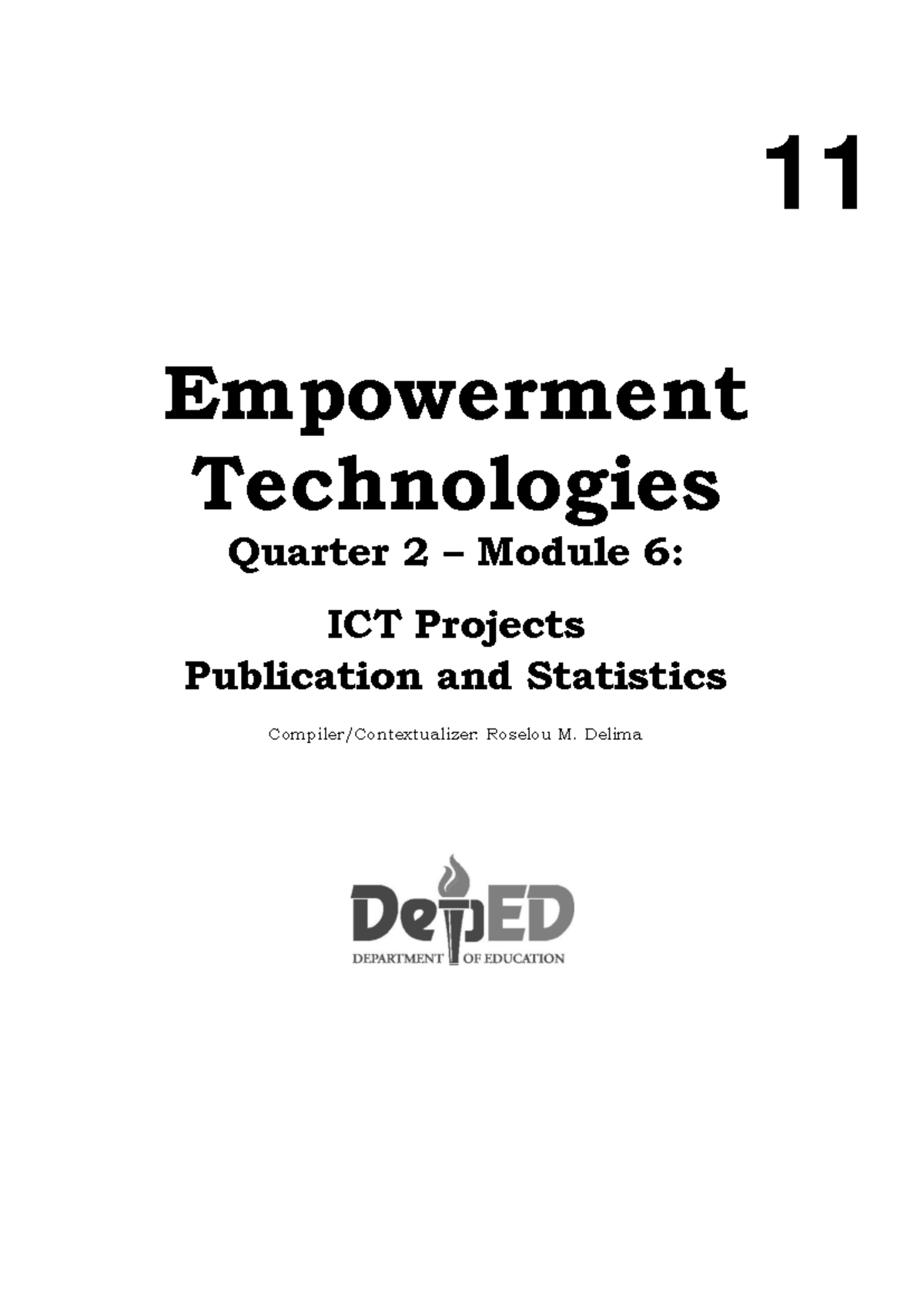 Empowerment Tech Q2 - Module 6: Managing ICT Projects & Analytics - Studocu