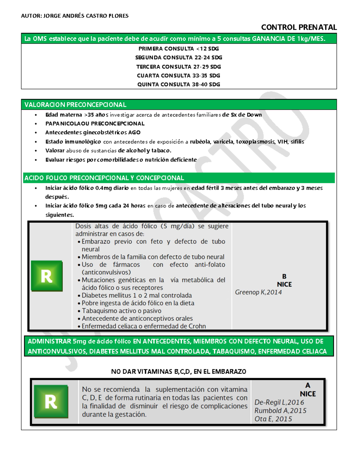 Control Prenatal según OMS: Guía de Consultas y Valoración Gestión ...