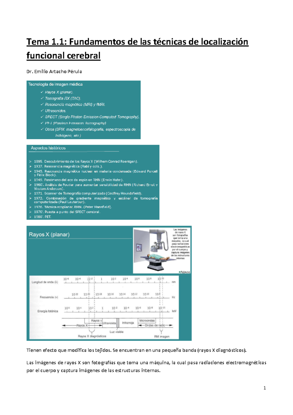 Tema 1.1 Fundamentos de las técnicas de localización funcional cerebral ...