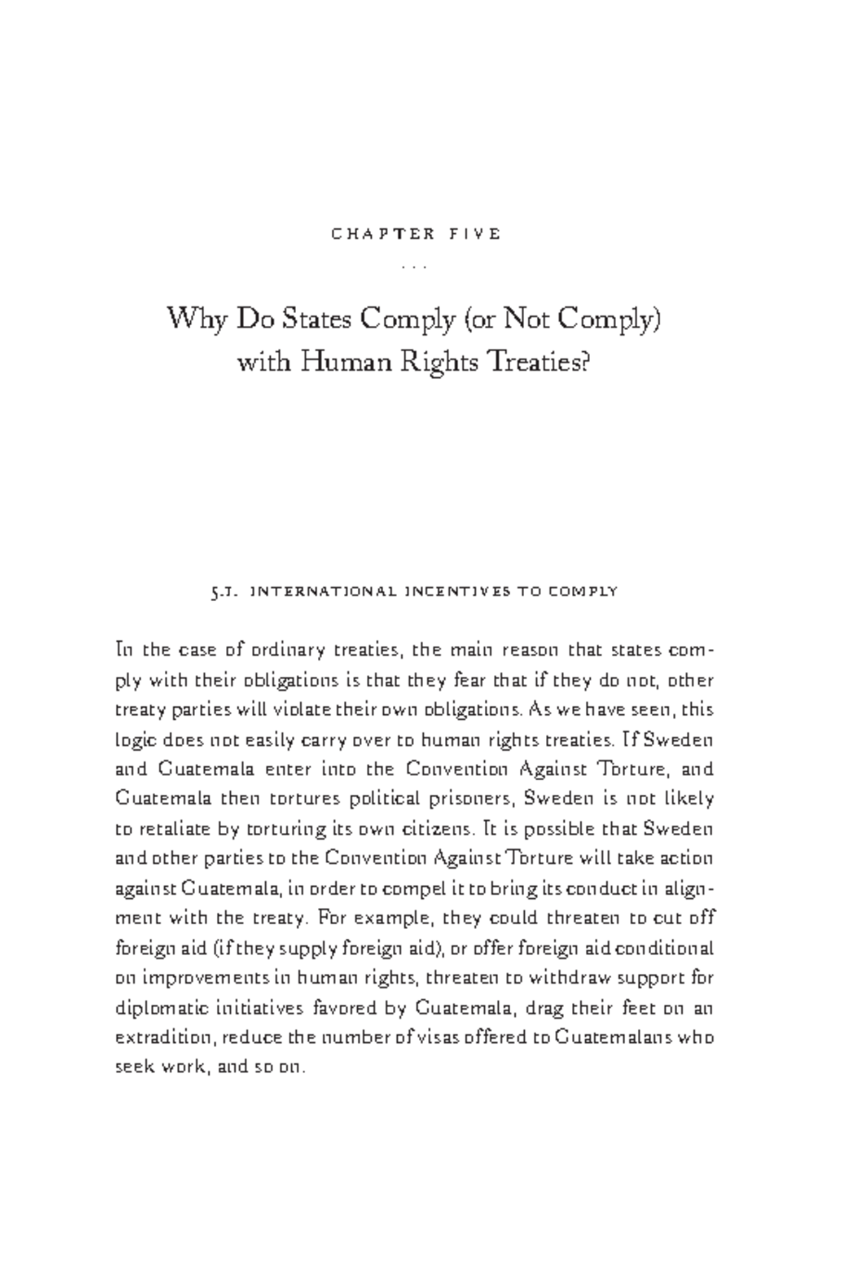 Chapter 5: Why Do States Comply (or Not) with Human Rights Treaties ...