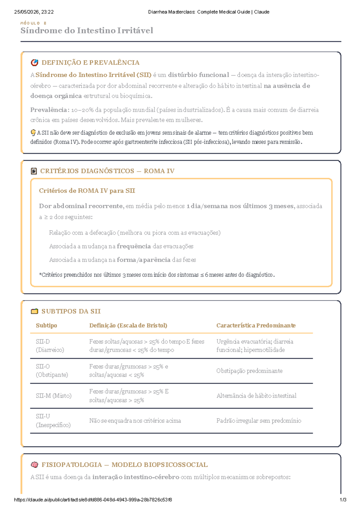 23:22 Diarrhea Masterclass: SII Overview and Diagnosis Guide - Studocu
