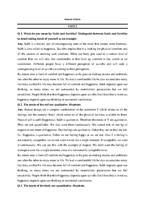 Last year Universal Human values Question Paper 2021-22- Btech (AKTU ...