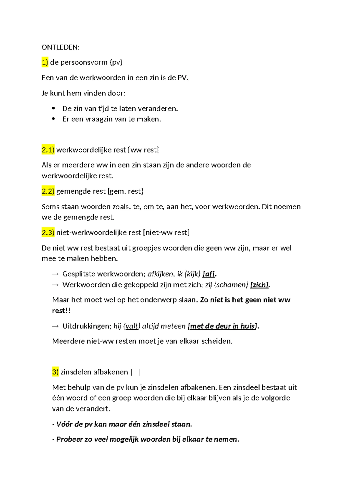 Overzicht Signaalwoorden en Tekststructuren voor NL Les - Studeersnel
