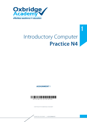 Computer Practice Assignment 1 pdf - Computer Practice N Assignment 1 ...