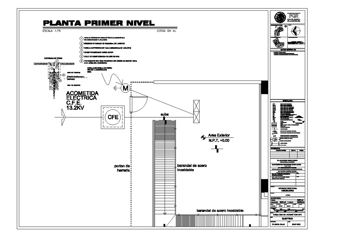 Ieappb-002 Acometida CFE: Croquis y Detalles Técnicos - Studocu