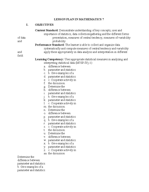 Detailed Lesson Plan on Fractions Using Manipulatives (Math 101) - Studocu