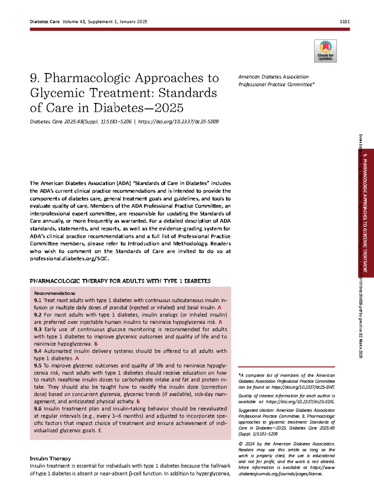9. Pharmacologic Approaches to Glycemic Treatment Standards of Care in ...
