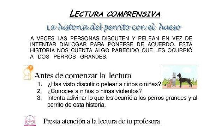 LECTURA COMPRENSIVA: Historias del Perrito para Mejorar la Lectura ...