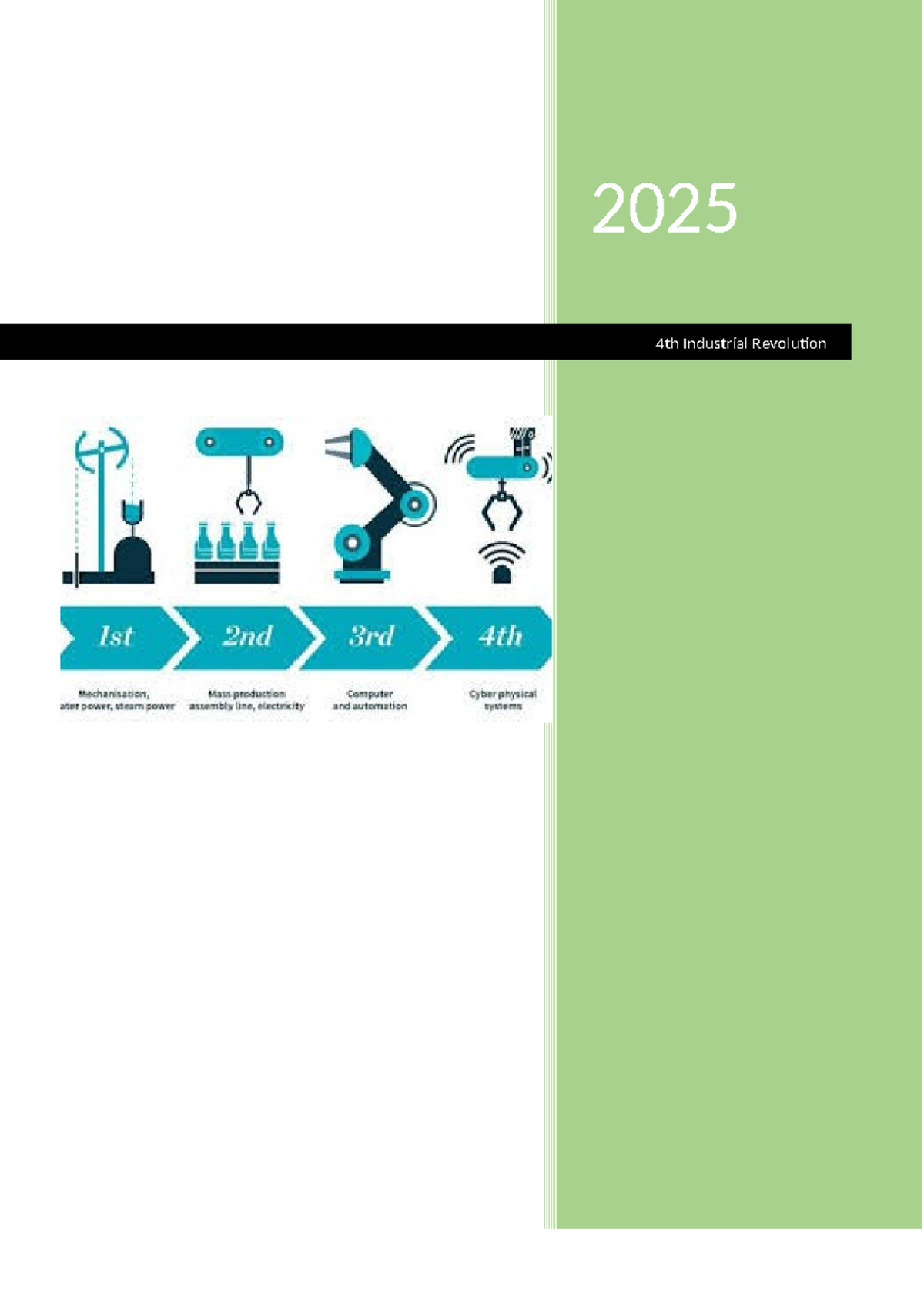 4th Industrial Revolution Overview and Career Preparation Guide - Studocu