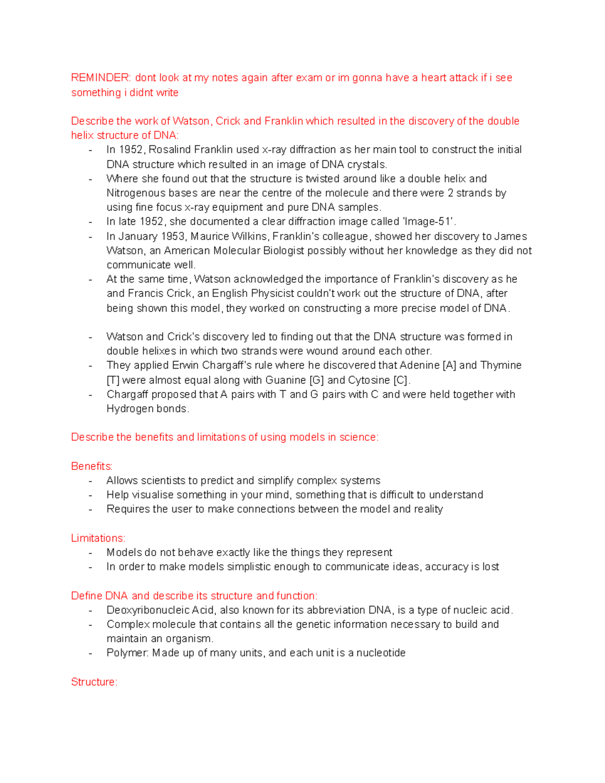 DNA Biology Year 10: Watson, Crick, Franklin & Biotechnology Insights ...