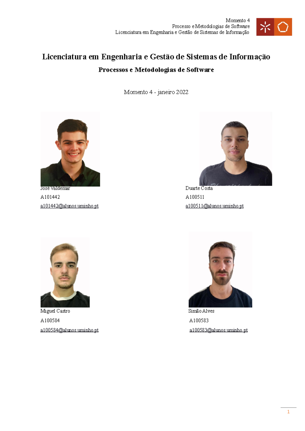 Projeto PMS 2223Gpl3-5M4 10 - Processo e Metodologias de Software ...