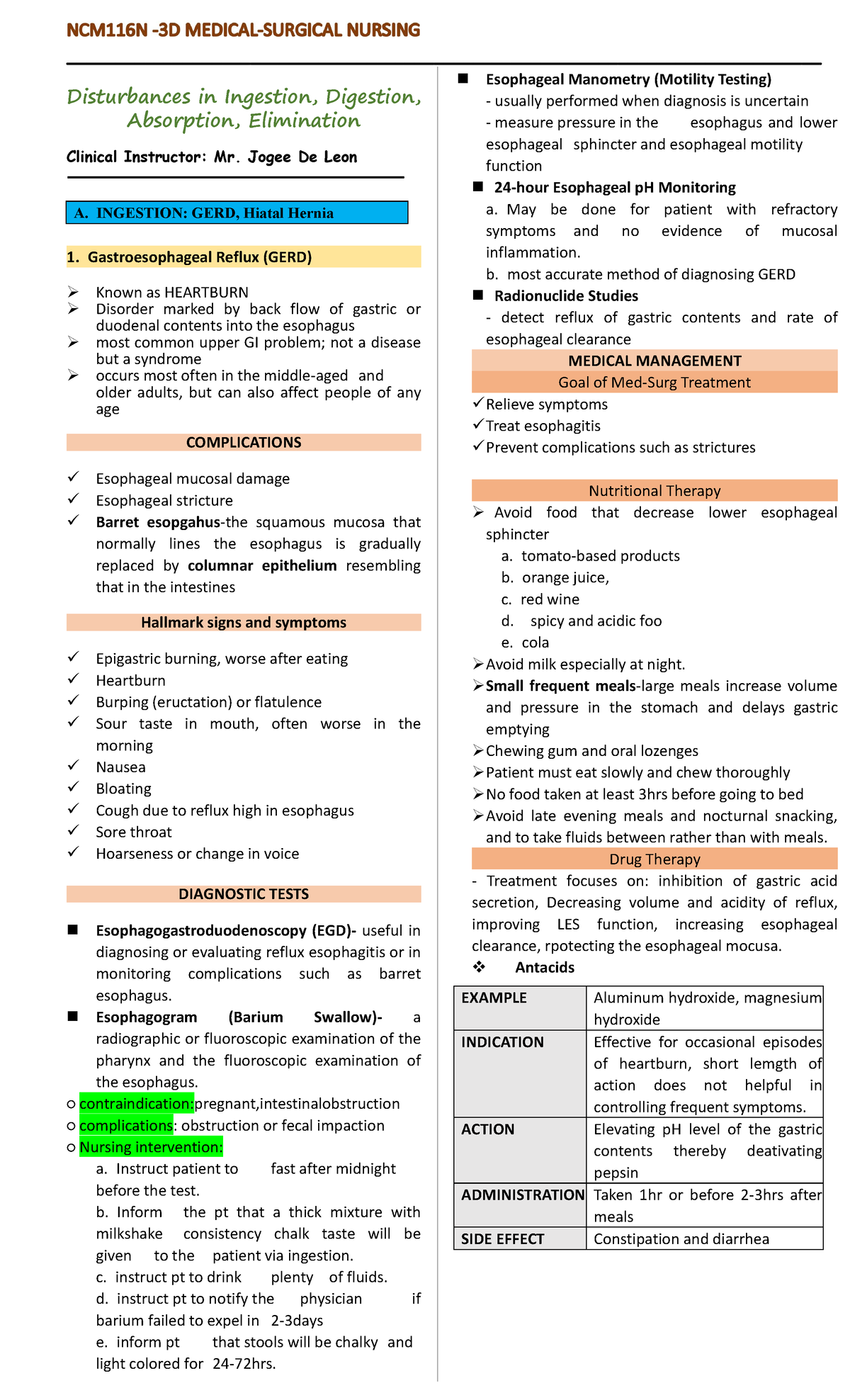 Bleh - DFEWF - Disturbances in Ingestion, Digestion, Absorption ...