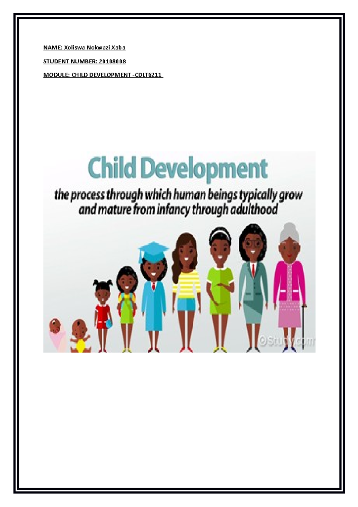 Child Development Assignment: Concepts of Growth and Learning (CDLT ...