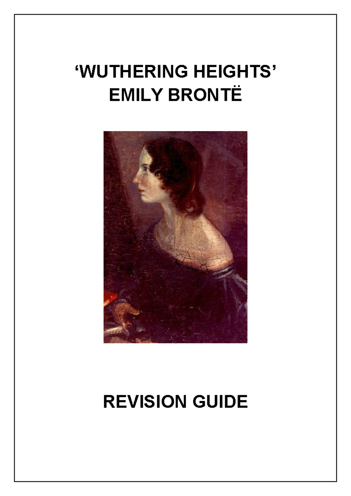 WUTHERING HEIGHTS Revision Guide: Key Themes and Character Insights ...