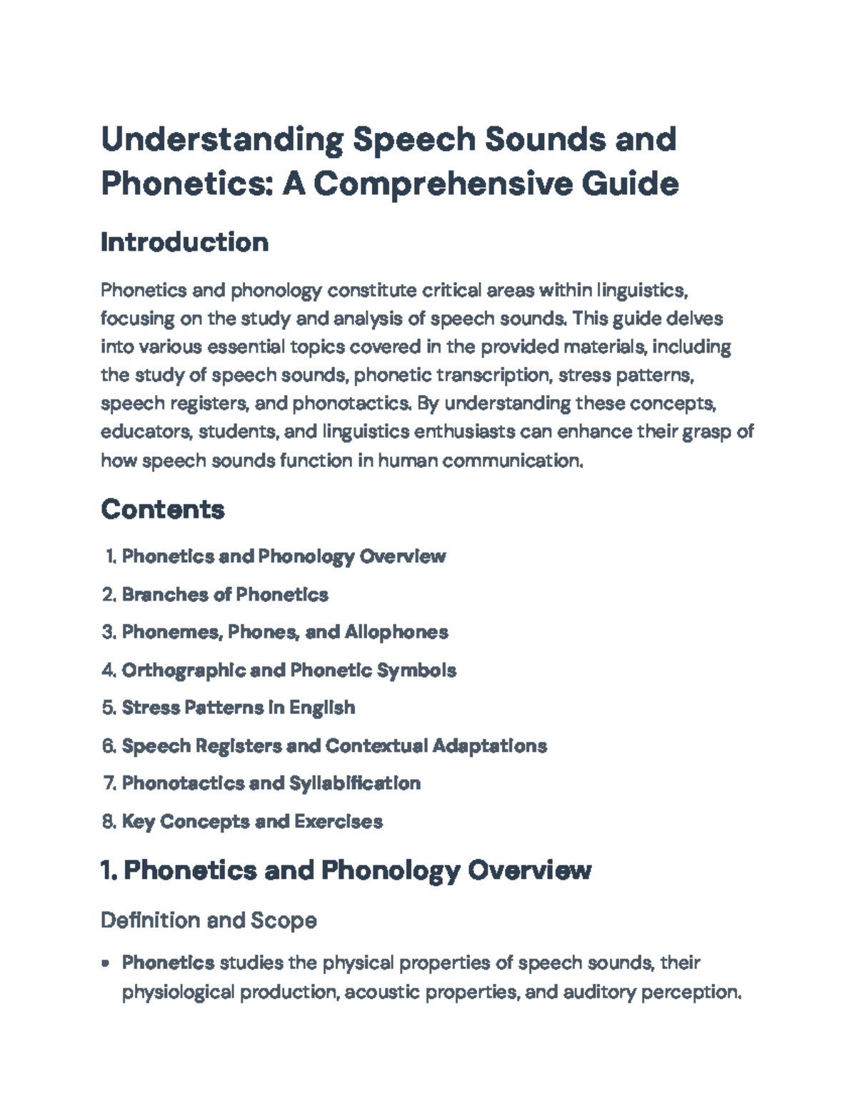Understanding Speech Sounds and Phonetics: An Overview Guide ...