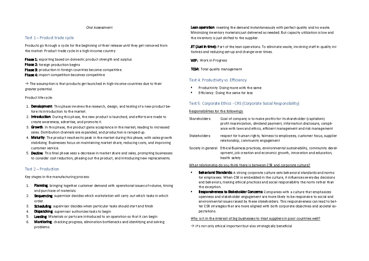 Useful phrases and sentences for oral exam - Useful vocabulary for oral ...