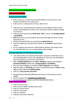 Studies of Religion 2 - Grade: 12 - New South Wales Higher School ...