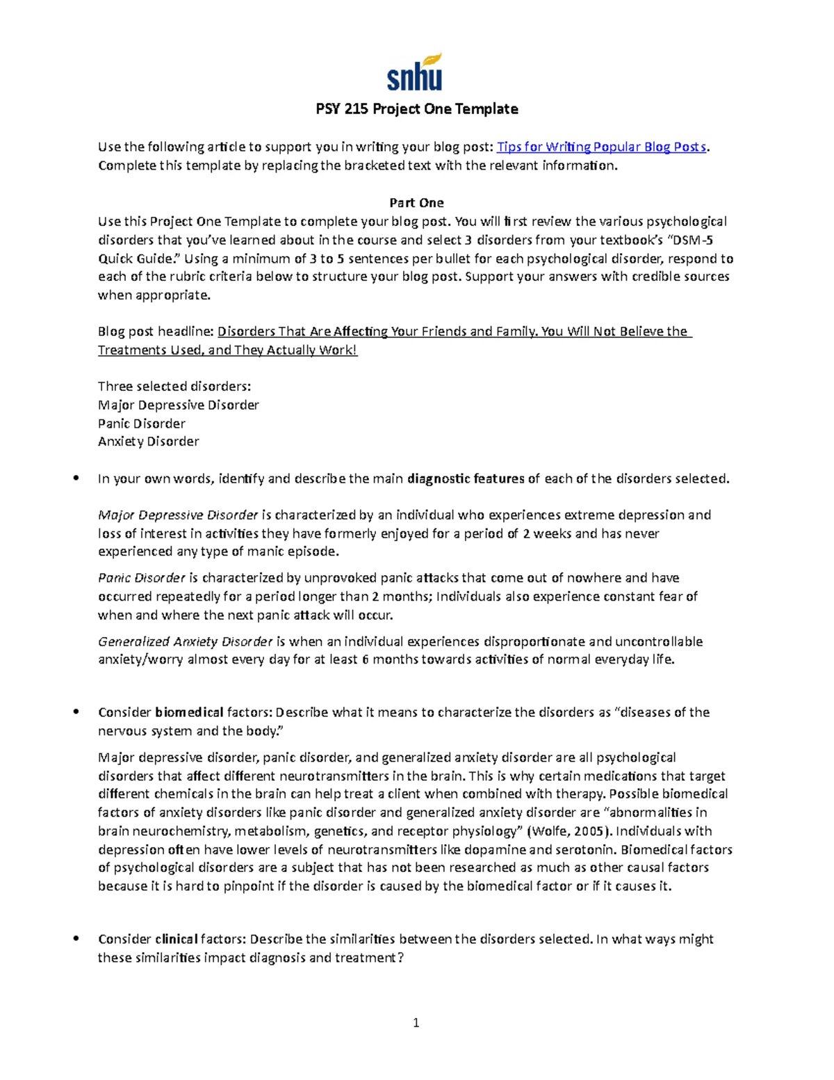 PSY 215 Project Two Template.pptx - Dissociative Identity Disorder (DID ...