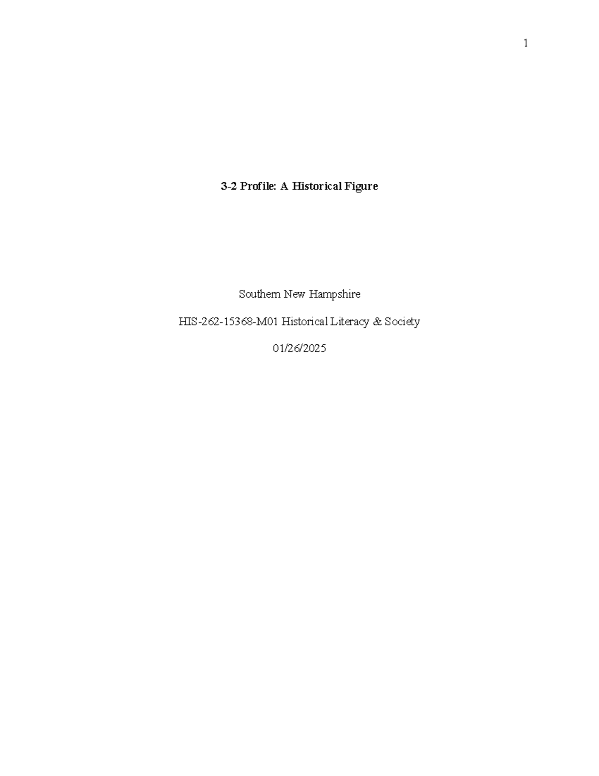 HIS 262 3-2 Profile: The Legacy and Impact of Woodrow Wilson - Studocu