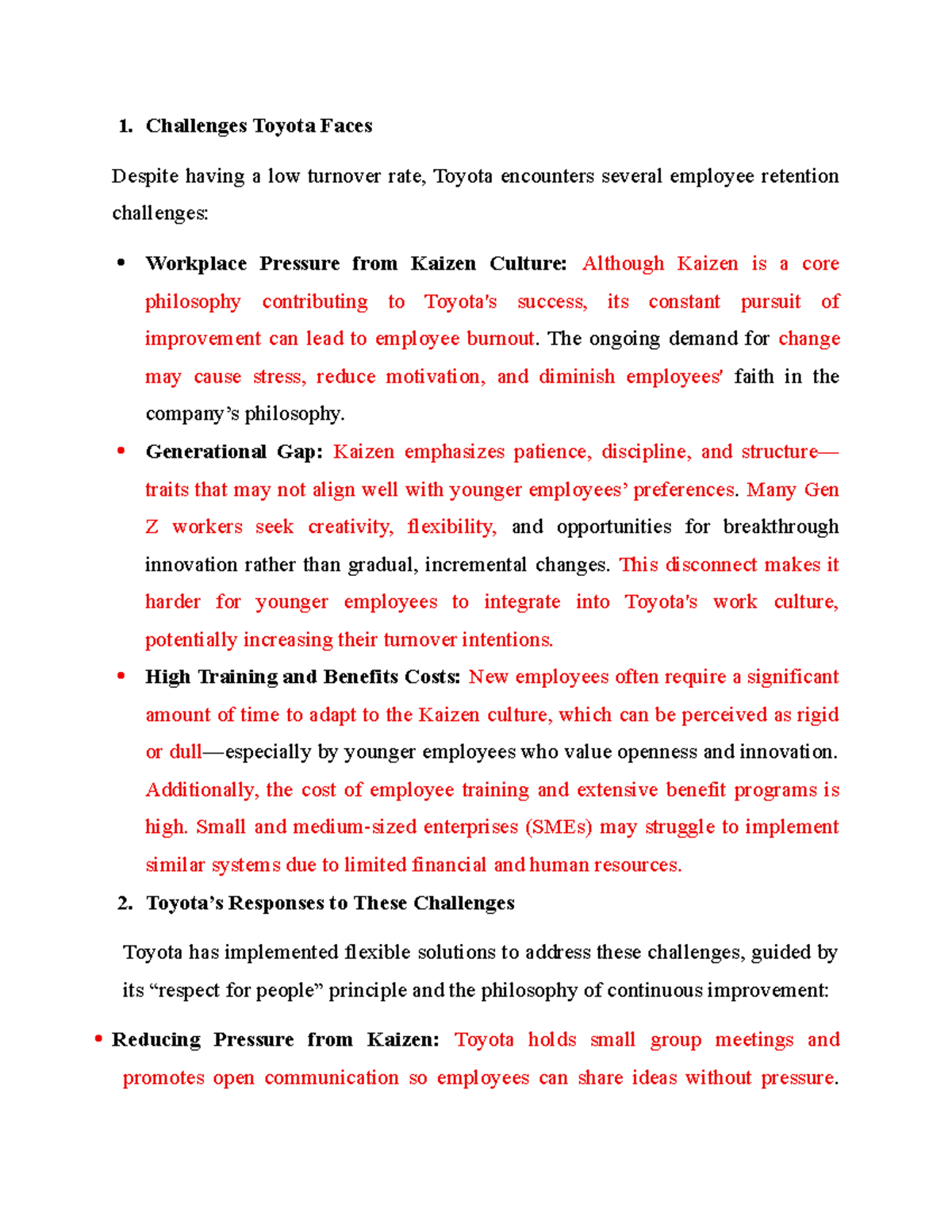 Challenges Toyota Faces: Employee Retention Strategies and Solutions ...