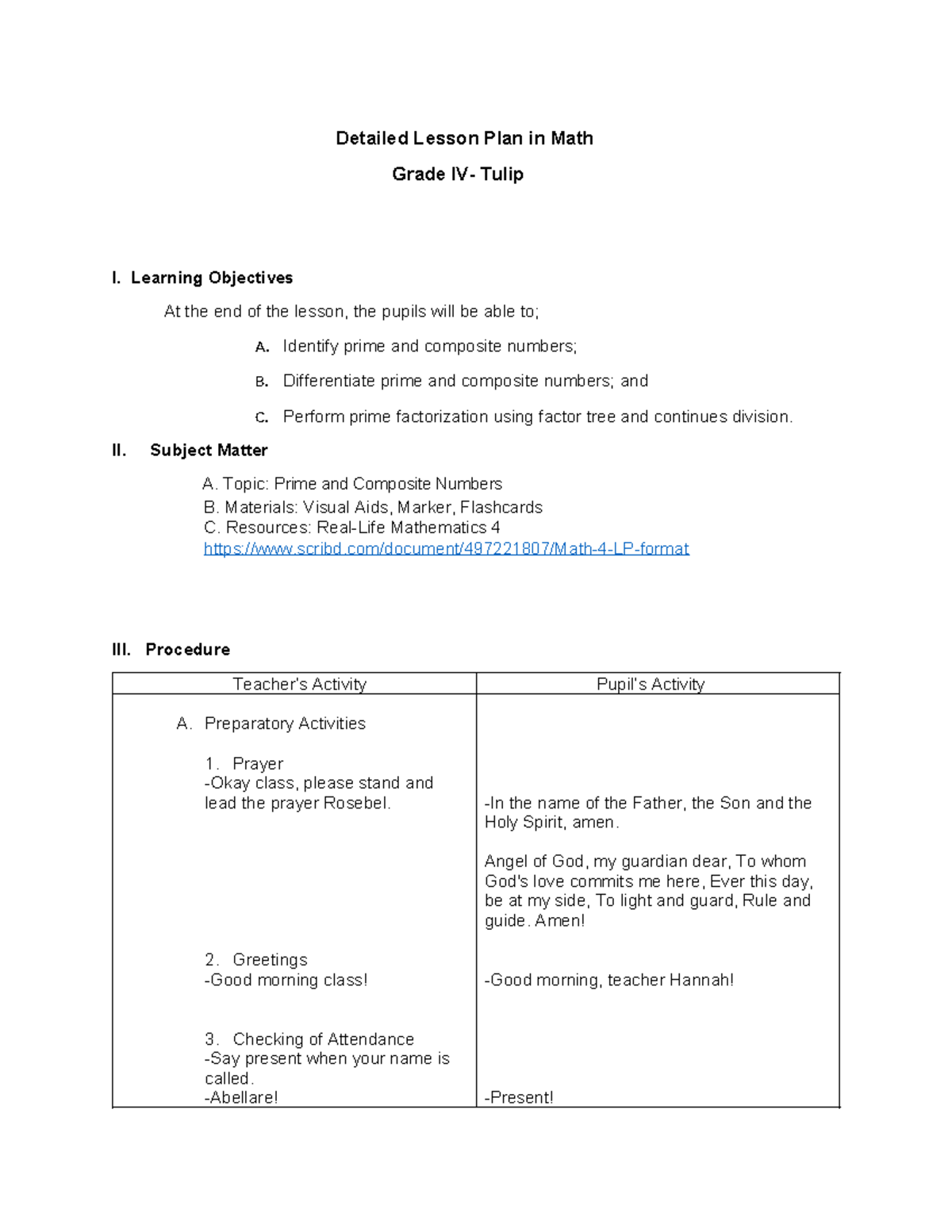 Detailed Lesson Plan in Math Final - Detailed Lesson Plan in Math Grade ...