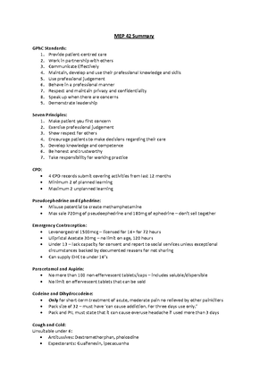 law notes complete - Record-Keeping Requirements 1. POM Register – Kept ...