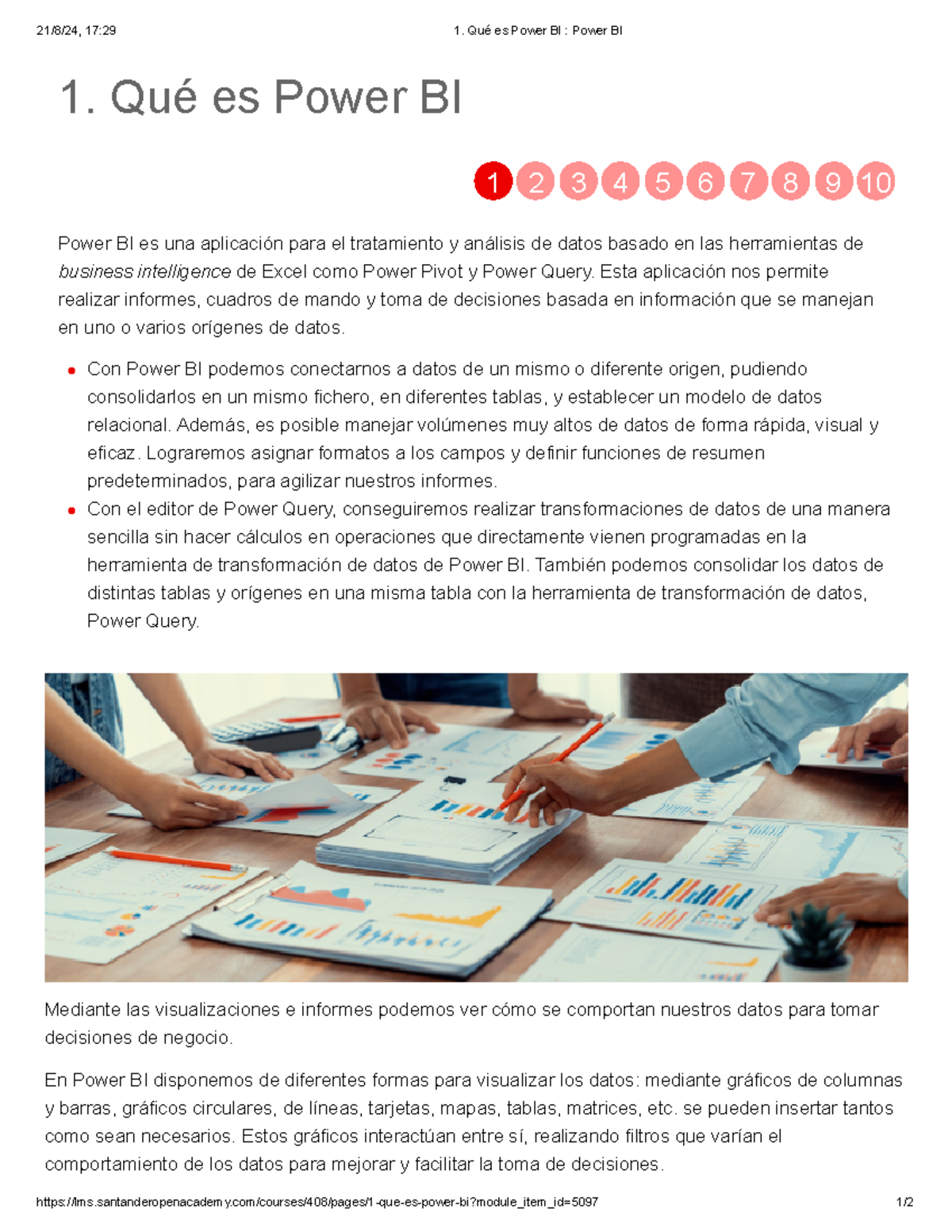 Qué es Power BI - 1. Qué es Power BI Power BI es una aplicación para el ...