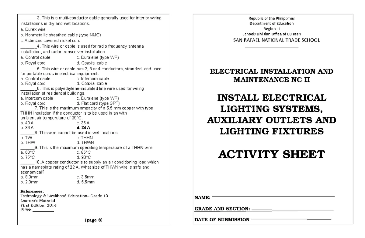 Perdev Q1WK1 Summative - LEARNING ACTIVITY SHEET Quarter 1 / Semester 1 Name - Studocu