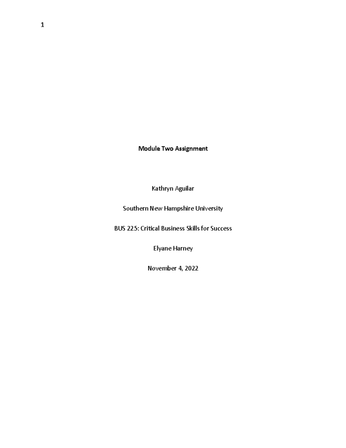 BUS225 Module Two Assignment - Module Two Assignment Kathryn Aguilar ...