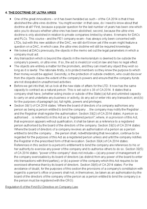 Crystallisation of a Floating Charge - Company Law - The causes of ...