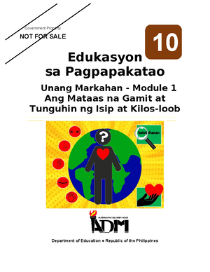 Repleksyon SA FPL - Reflection paper in Filipino - REPLEKSYON Ni ...