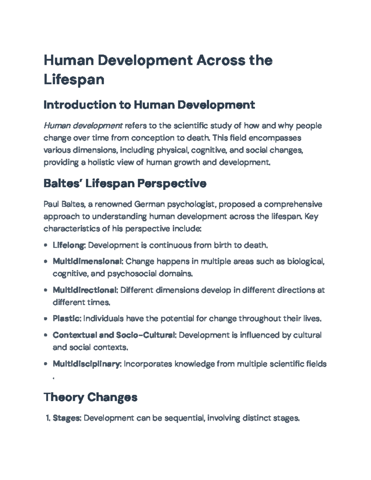 HDLS 101: Key Concepts and Methods in Human Development Across Lifespan ...