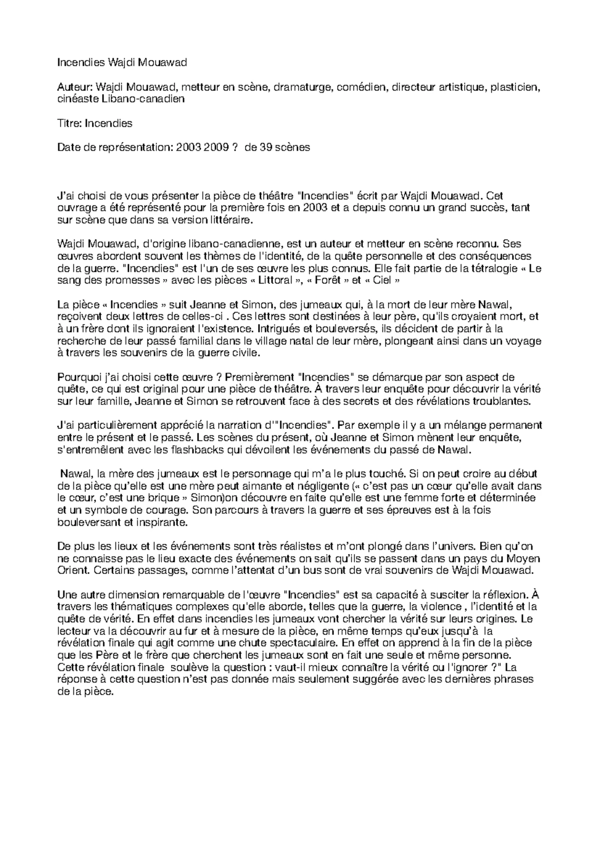 Fiche Oral Français: Olympe de Gouges et ses Idées Égalitaires - Studocu