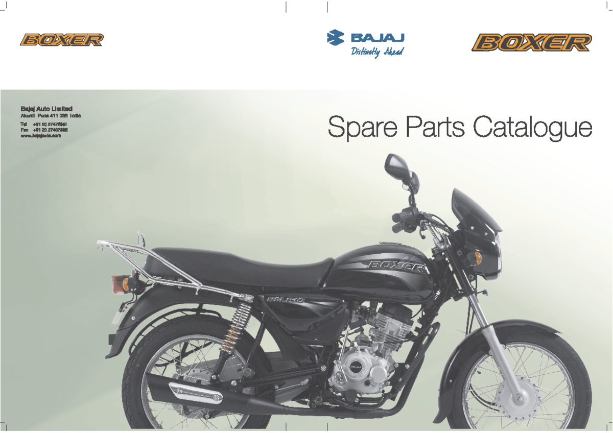 Boxer BM 150 - All information contained in this manual is based on the ...