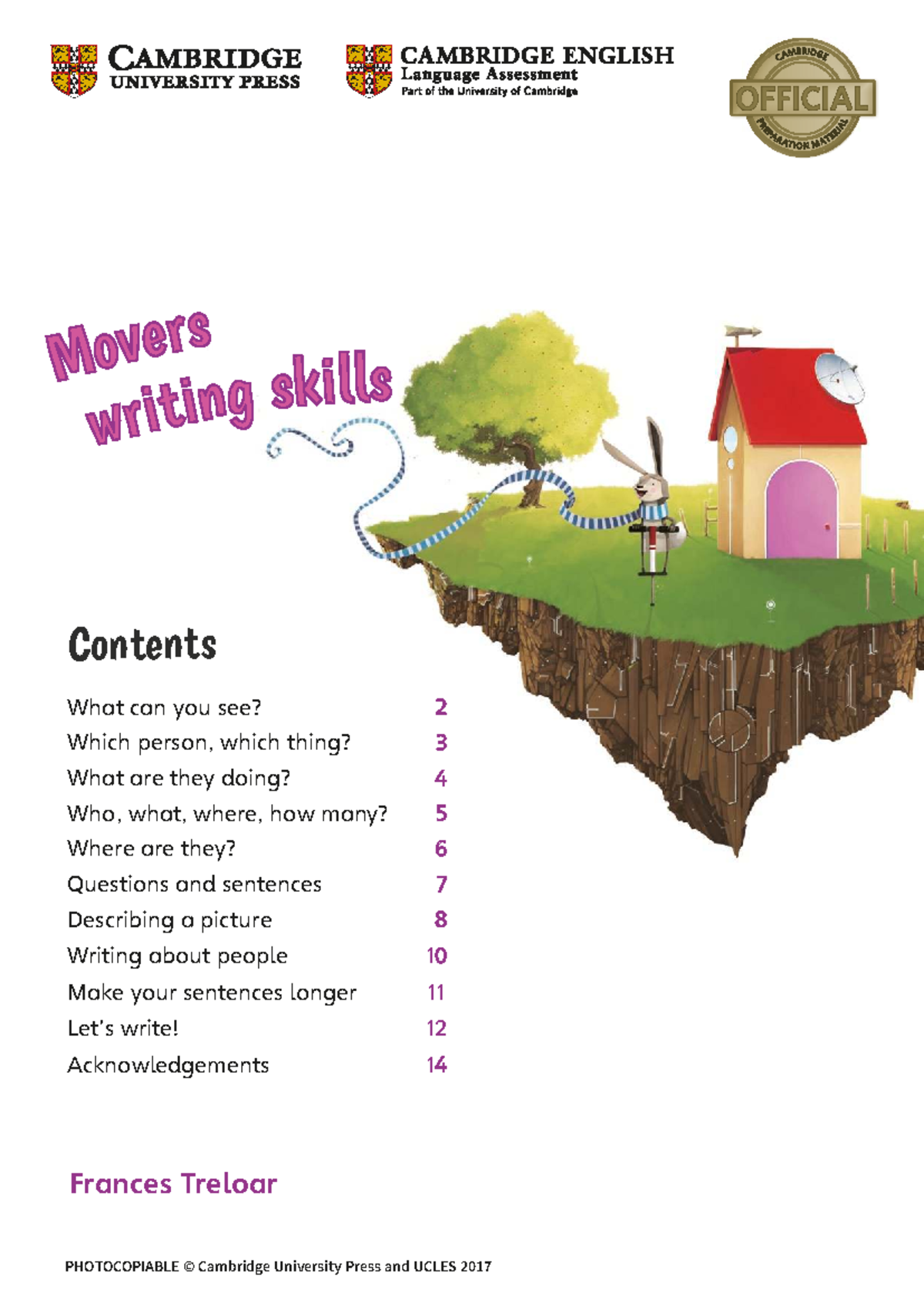 A1 Movers Writing Practice: Describing Pictures and People - Studocu