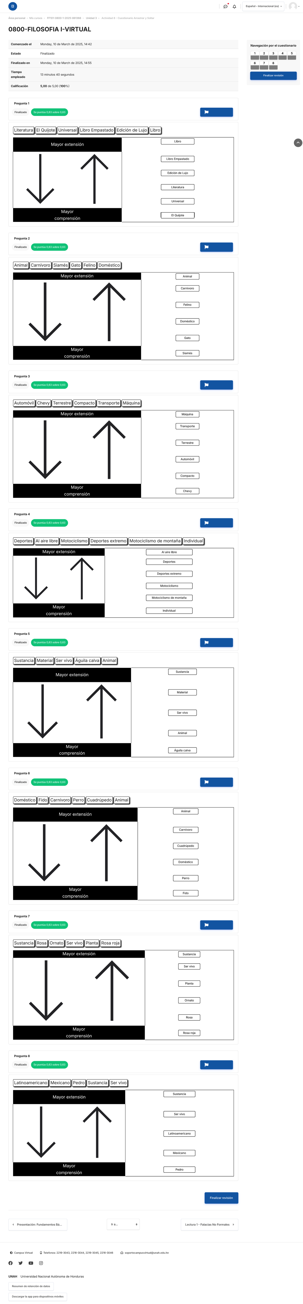Actividad 8 - Cuestionario Arrastrar y Soltar para Filosofía I 0800 ...