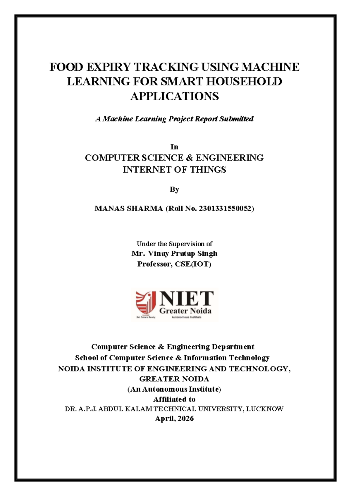 CSE(IOT) Final Project Report: Breast Cancer Detection Using ML - Studocu