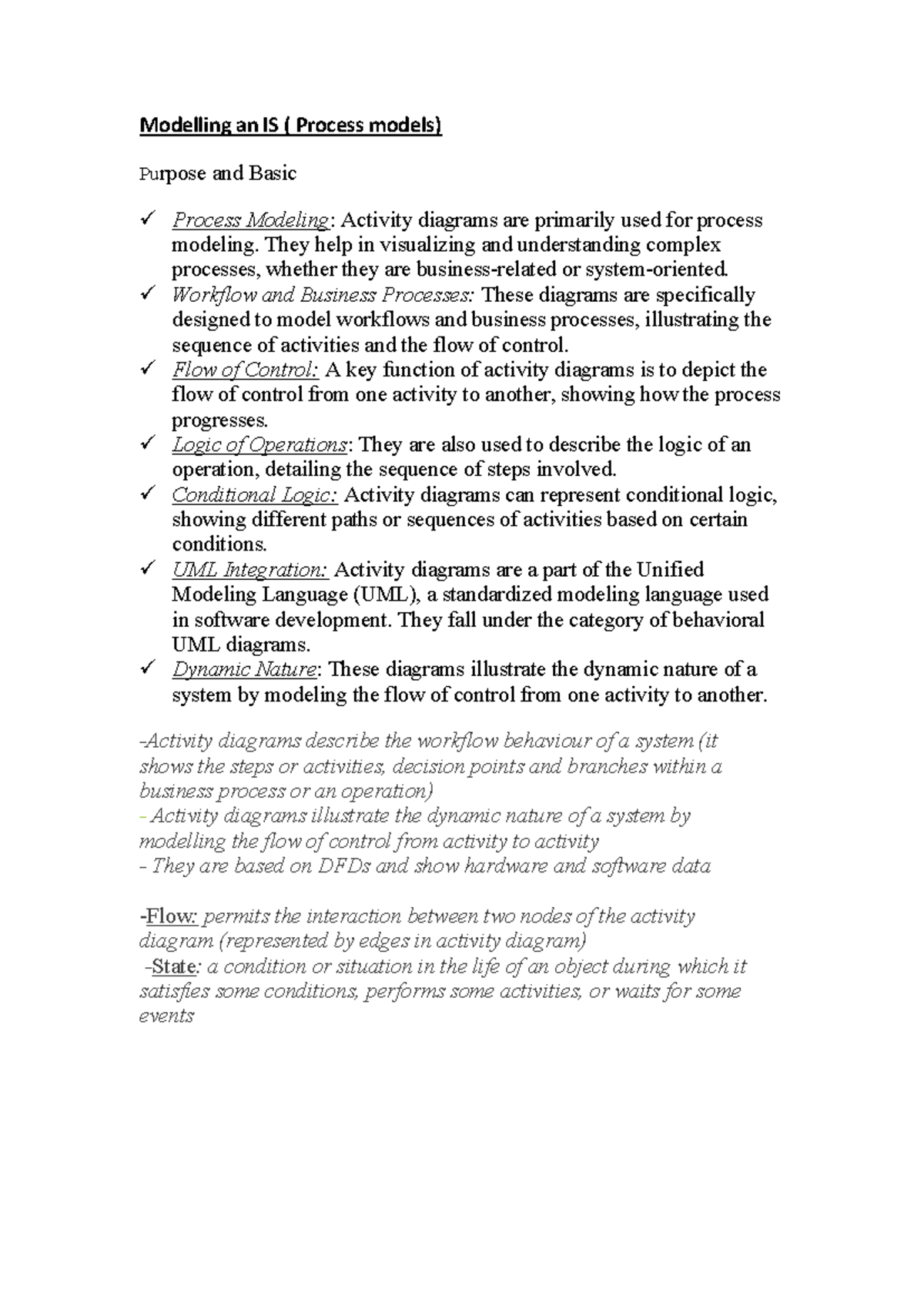 IS Notes 3 - INF0100 Block 2: Activity Diagrams & ERD Fundamentals ...