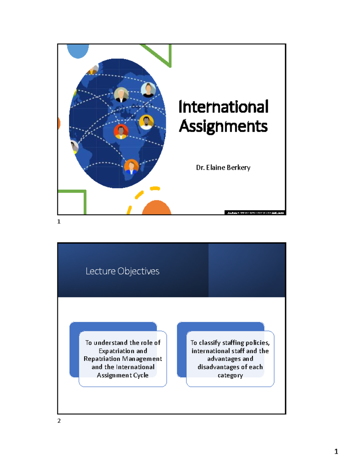 International Assignments: Expatriation Management Overview - Studocu