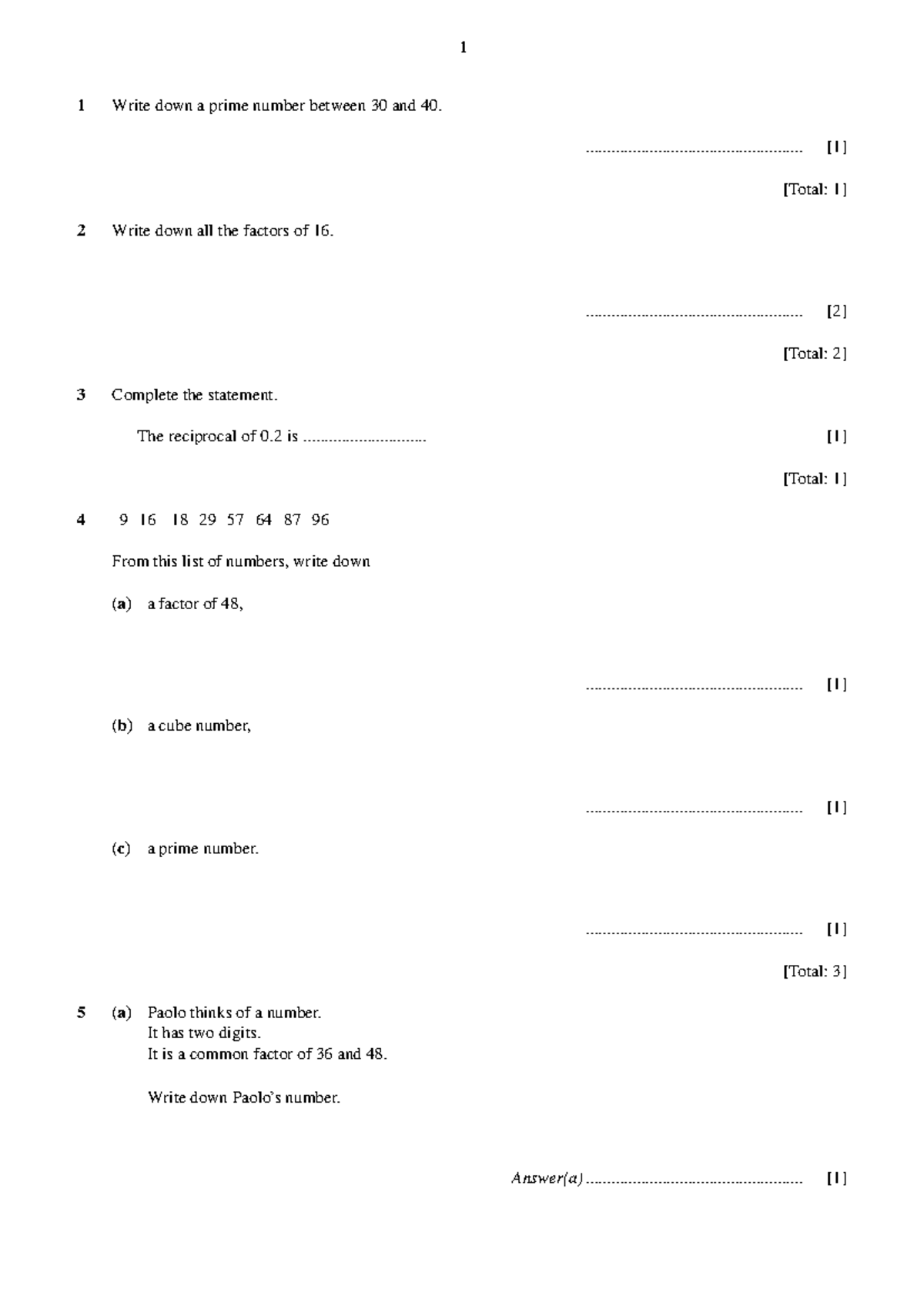Grade 8 Math: Prime Numbers, Factors, and Multiples Exercises - Studocu