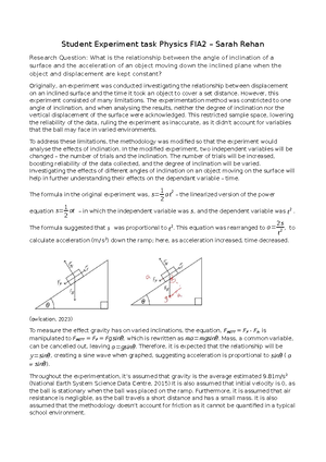 Physics 101: Nichrome Wire Resistance Experiment Report - Studocu