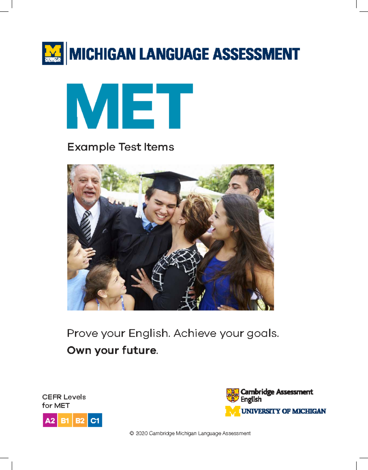 MET Example Test Items for English Proficiency: A2-B2 Levels - Studocu