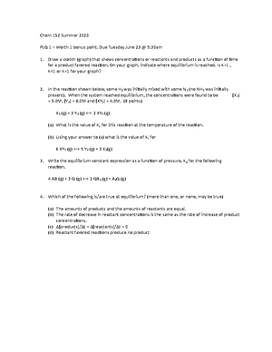 Chem152 Kinetics 2 Report Gradescope 062821 - Name: Quiz Section: Lab Partner: Student ID ...