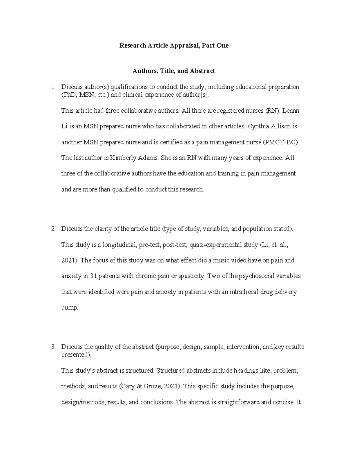 Pertinent Negatives & Positives for Common Chief Complaints (MED101 ...