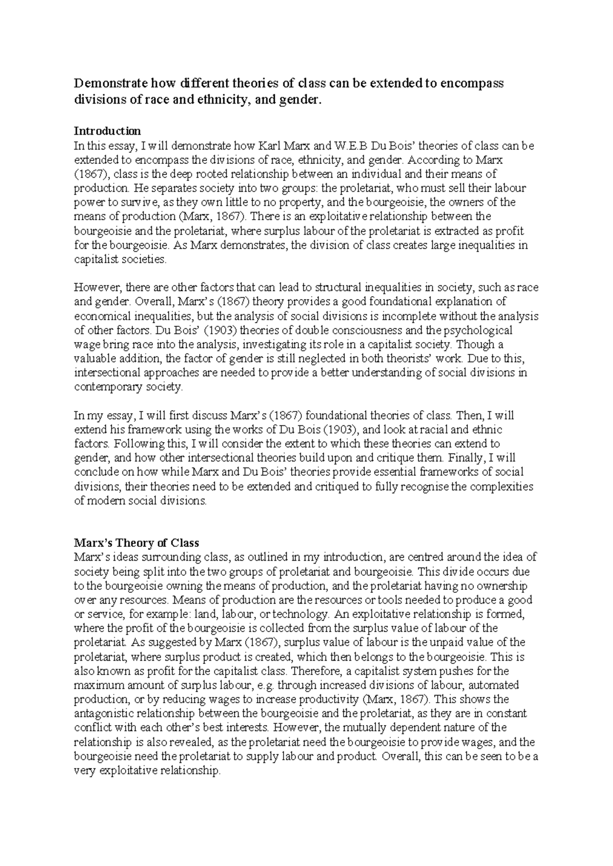 SOC 101: Extending Class Theories to Race, Ethnicity, and Gender ...
