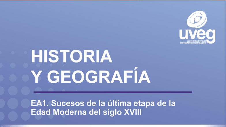 Sucesos de la Última Etapa de la Edad Moderna (Siglo XVIII) UVEG - Studocu